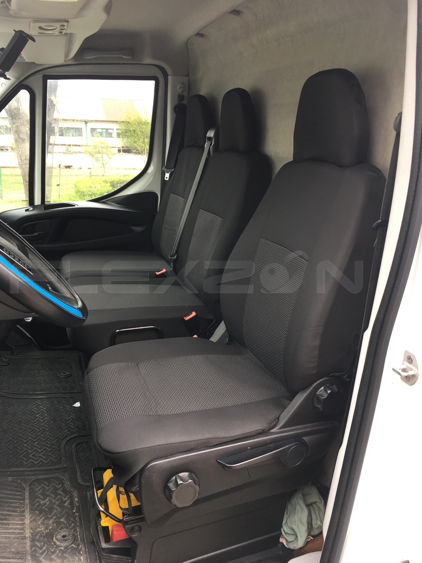 Комплект Калъфи За Седалки, Тапицерия, 2+1 Места, За Ивеко Iveco Дейли Daily 2016+, Текстил ...