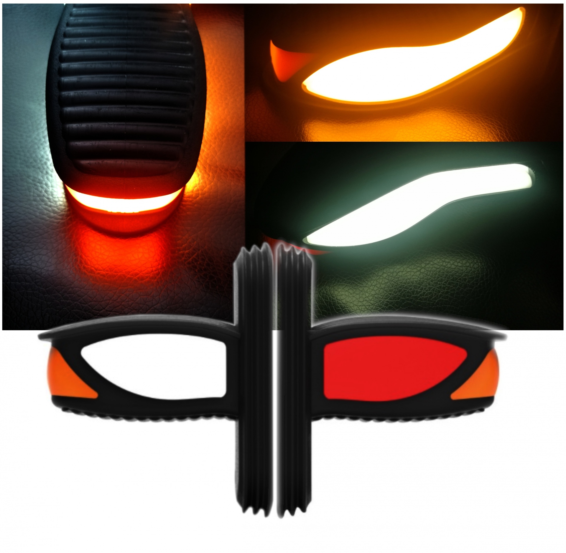 Комплект 2 броя Рогчета "Кобра", Неон Ефект, Странични Маркери, Габаритни Светлини за Камион ТИР ...