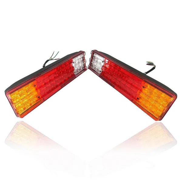 Комплект от 2 Броя Диодни LED Лед стопове 24V - 420mm x 110mm x 75mm - подходящи за Бус Камион ...