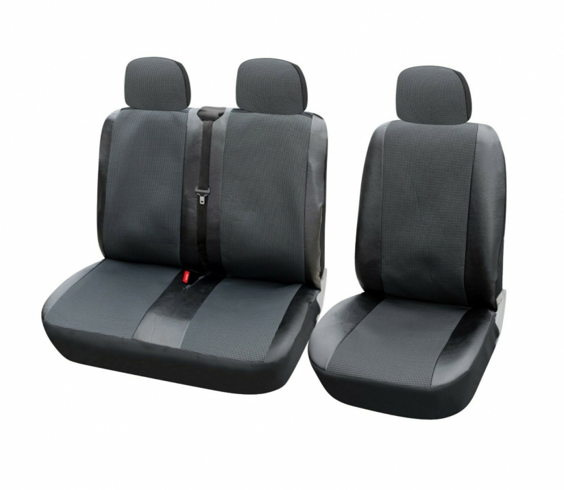 2+1 Комплект Лукс Универсални Калъфи , Тапицерия За Предни Седалки PREMIUM За Transit, Sprinter ...