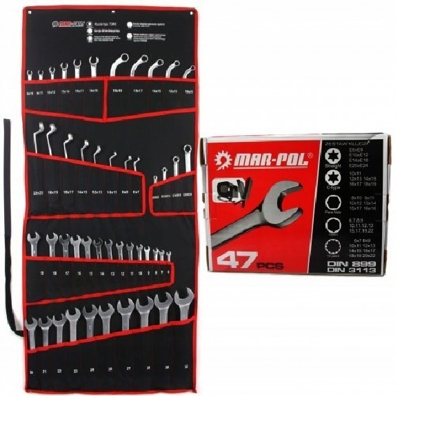Комплект комбинирани гаечни ключове 47 части | Flexzon.com