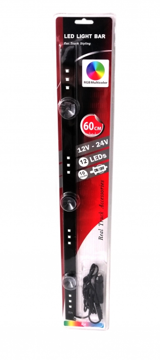 Светещ лед бар 60 cm 45 LED 12V - 24V Многоцветн RGB | Flexzon.com