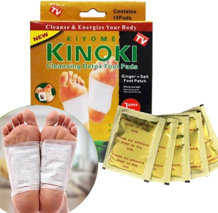 10бр Детоксикиращи почистващи златни пластири Киноки Kinoki Pads Gold ...