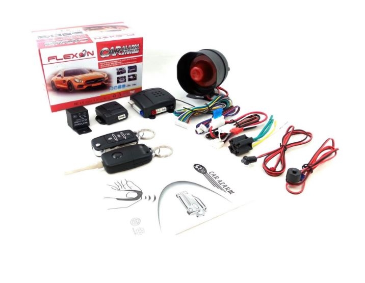 Универсална алармена система с дистанционно централно заключване с 2 дистанционни (RT7 ...