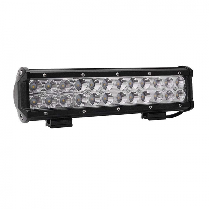 Мощен LED бар Flexzon с Комбинирана Combo светлина 72W 24 LED 12V 24V АТВ, Джип, 4х4, Offroad ...