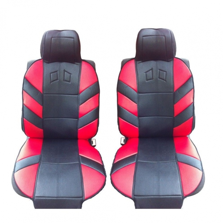 Универсални калъфи тапицерия за предни седалки flexzon масажор, Червени | Flexzon.com